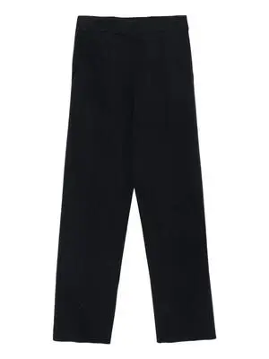 Max Mara High-waisted Straight-leg Trousers - Black
