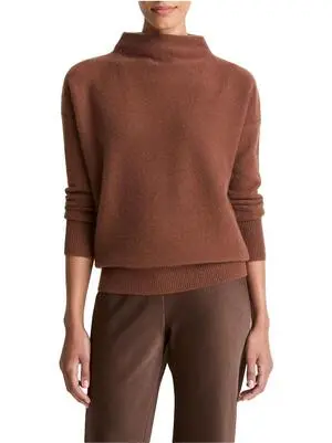 Vince Cashmere Funnel-neck Sweater - Natural
