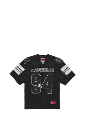 Supreme Sequin Football Jersey - Black