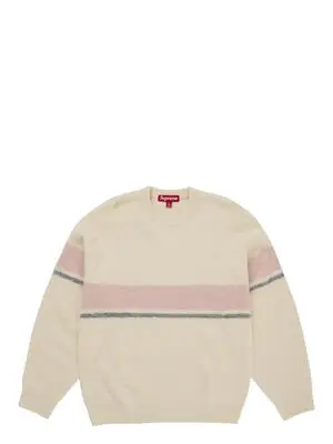 Supreme Brushed Stripe Sweater Ivory