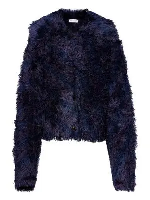 Dries Van Noten Wool And Alpaca-blend Cardigan - Purple