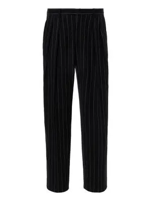 Dolce & Gabbana Pinstriped Wool-blend Suit Pants - Black