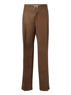 MAISON MARGIELA Mohair And Wool Straight Pants - Brown