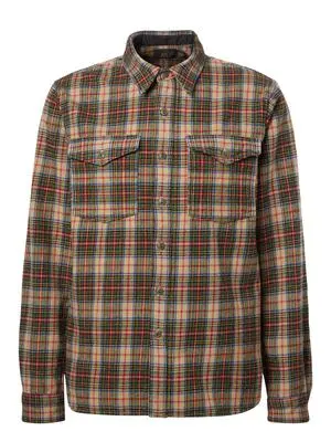 RALPH LAUREN Plaid Wool And Cotton-blend Twill Shirt