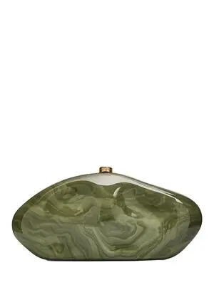 Cult Gaia The Caldera Marbled Acrylic Clutch Bag Rosemary Multi