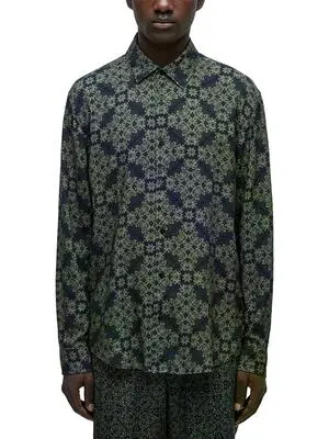OSKLEN Tile-print Shirt - Green