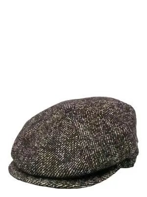 Tagliatore Weave Beret - Brown