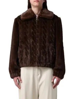 Liu Jo Fur Coat - Cocoa