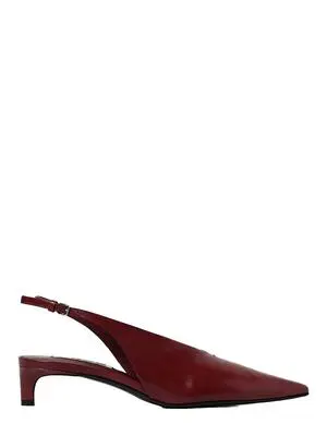 JIL SANDER Pointed Slingback Pumps - Red