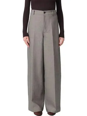 Liviana Conti Wide Leg Trousers - Brown