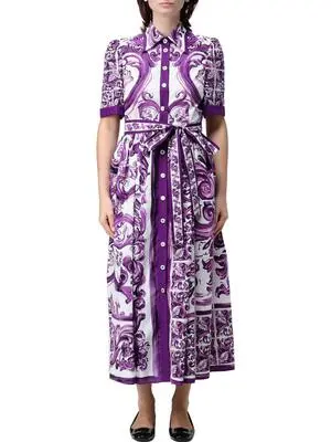 Dolce & Gabbana Printed Shirtdress - Violet