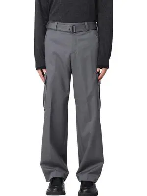 PT TORINO Pleated Belted Cargo Pants Grey