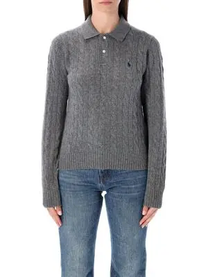 Polo Ralph Lauren Slim Fit Knit Polo - Grey