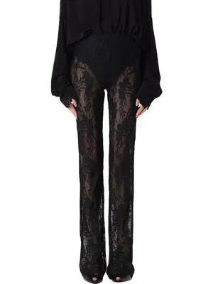 Norma Kamali Lace Trousers - Black