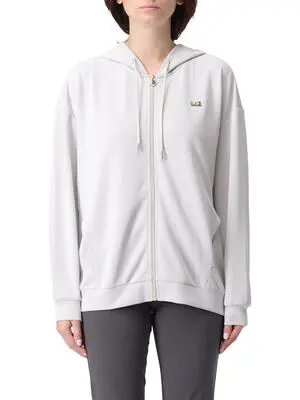 EA7 EA7 Zip-Up Hoodie With Logo Detail Ice