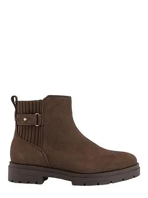 Toms Astrid Suede Ankle Boots - Oak Brown Suede