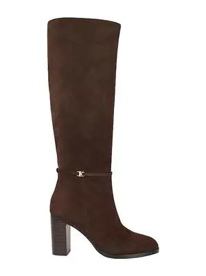 DUNE Starlling Suede Knee-high Boots - Brown Suede