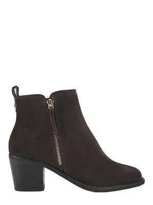 Carvela Secil Suede Heeled Ankle Boots - Grey/dark
