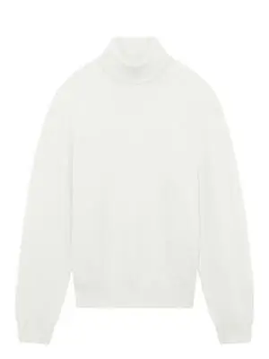 The Kooples Relaxed-fit Cashmere-blend Jumper - Ecru