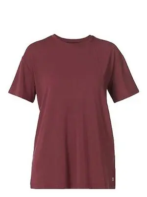 Sweaty Betty Soft Flow Studio Longline T-shirt - Garnet Red