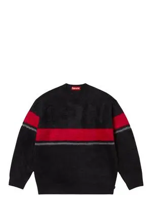 Supreme Brushed Stripe Sweater Black