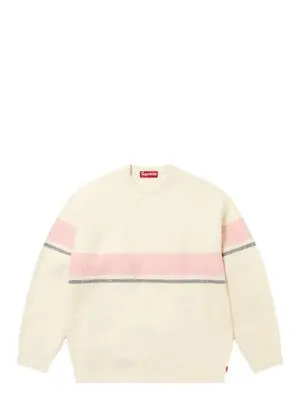 Supreme Brushed Stripe Sweater - Cream