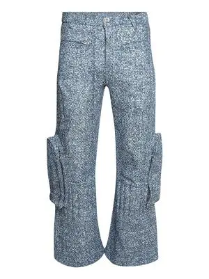 WHO DECIDES WAR BY EV BRAVADO Raised Window Stacked Pant - Blue