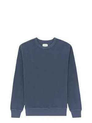 Aimé Leon Dore Herringbone Terry Uniform Crewneck Sweatshirt - Blue