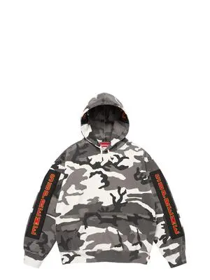 Supreme Woven Patches Hooded Sweatshirt - White