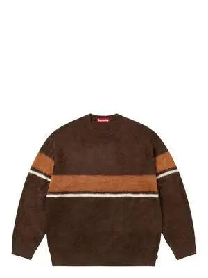Supreme Brushed Stripe Sweater - Brown