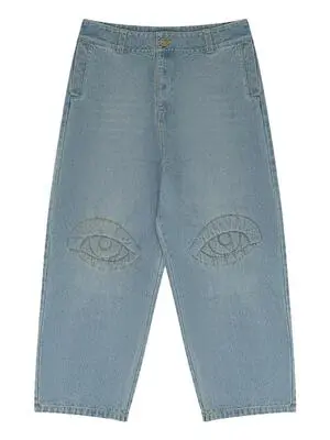 HOUSE OF ERRORS Eye Pad Straight Fit Jeans - Blue