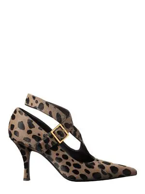Khaite KHAITE Sloan Leopard-Print Calf Hair Pumps Leopard Print