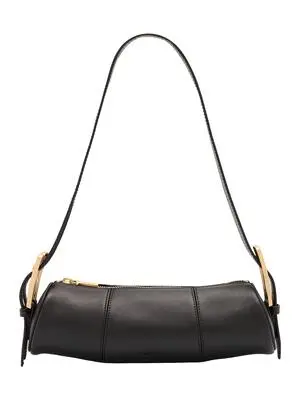 Cult Gaia Laina Baguette Leather Shoulder Bag - Black