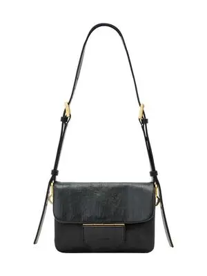 ALLSAINTS Leather Crossbody Bag - Black