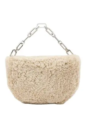 ALLSAINTS Madea Mini Shearling Bag - Natural