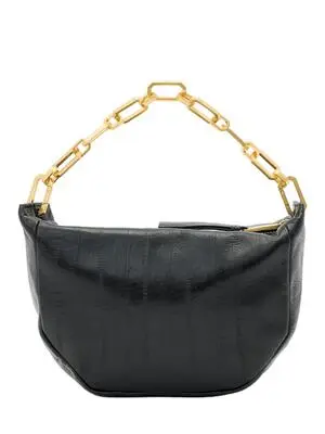 ALLSAINTS Madea Mini Leather Clutch Bag - Black