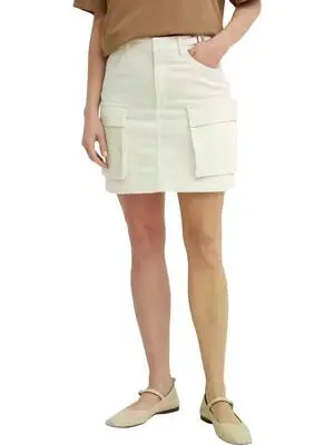 GESTUZ Marligz Mini Skirt With Cargo Pockets - Neutrals