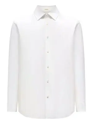 12 STOREEZ Hand-stitched Long-sleeved Shirt - White