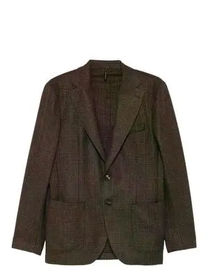 DELL'OGLIO Single-breasted Blazer - Brown