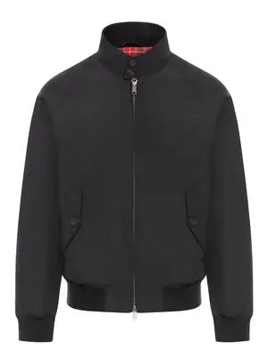 BARACUTA Zip-up Jacket - Black