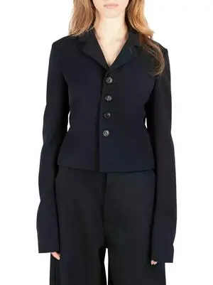 SOCIETE ANONYME Buttoned Wool Jacket - Blue