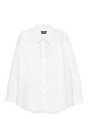 MASTERMIND WORLD Logo-embroidered Shirt - White