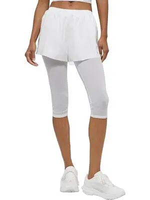 Alo Yoga Mesh Front Runner 2-in-1 Short - White