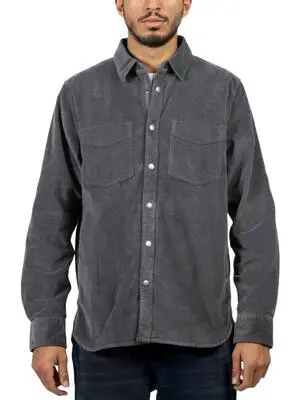 Rag & Bone Cpo Pocket Corduroy Shirt - Grey