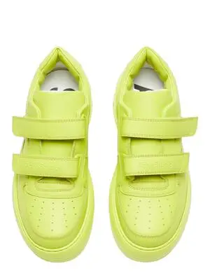 Acne Studios Velcro Strap Platform Sneakers - Neon Yellow