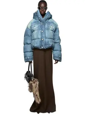 Acne Studios Puffer Down Jacket - Denim Blue