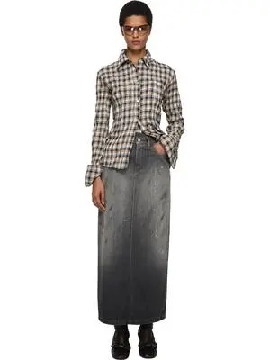 Acne Studios Mid-length Denim Skirt - Black