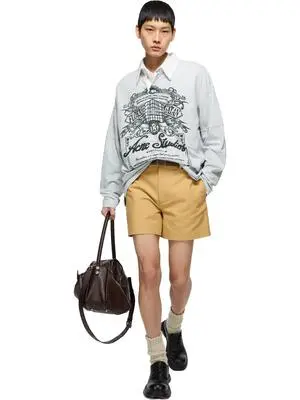 Acne Studios Satin Shorts - Sand Beige