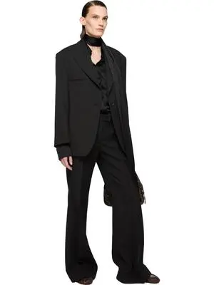 Acne Studios Tailored Flared Trousers - Black