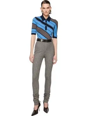 Acne Studios Wool Polo Knit - Multi Blue